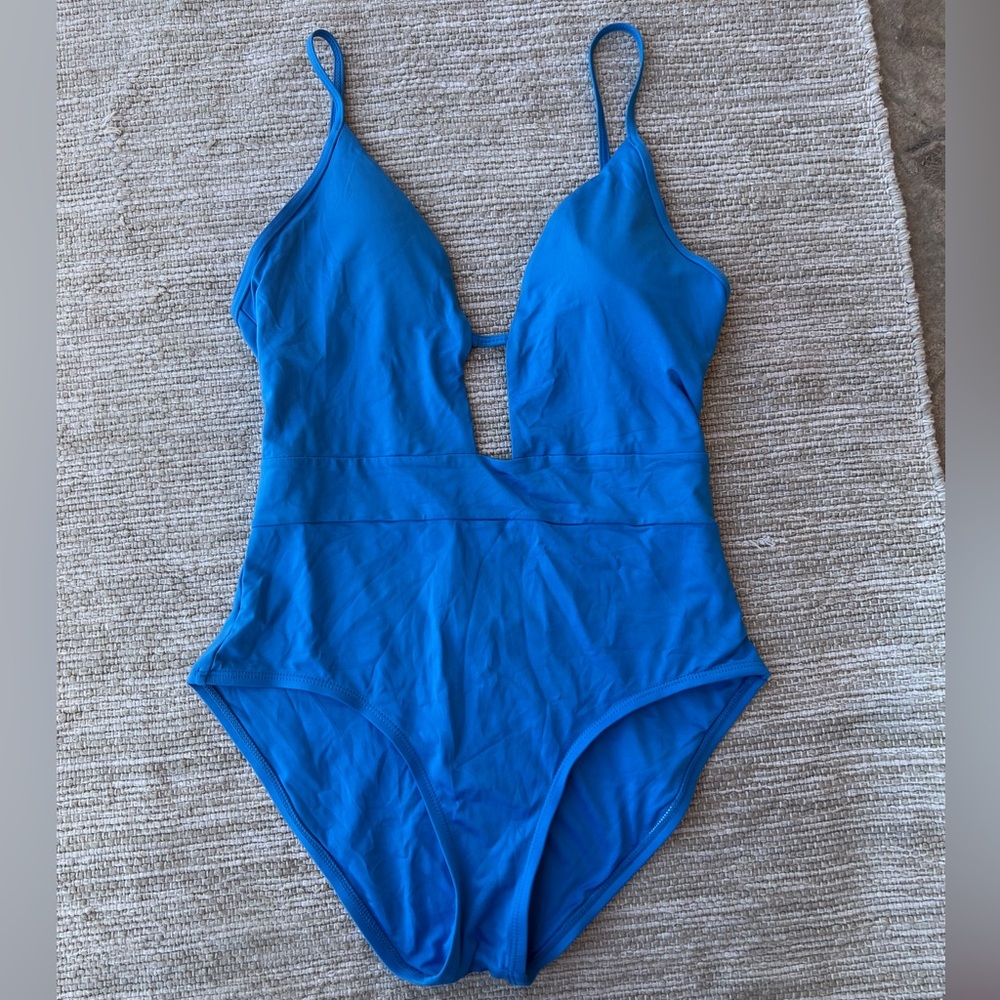 Becca Color Code Plunge Onepiece Swimsuit Blue - Gem